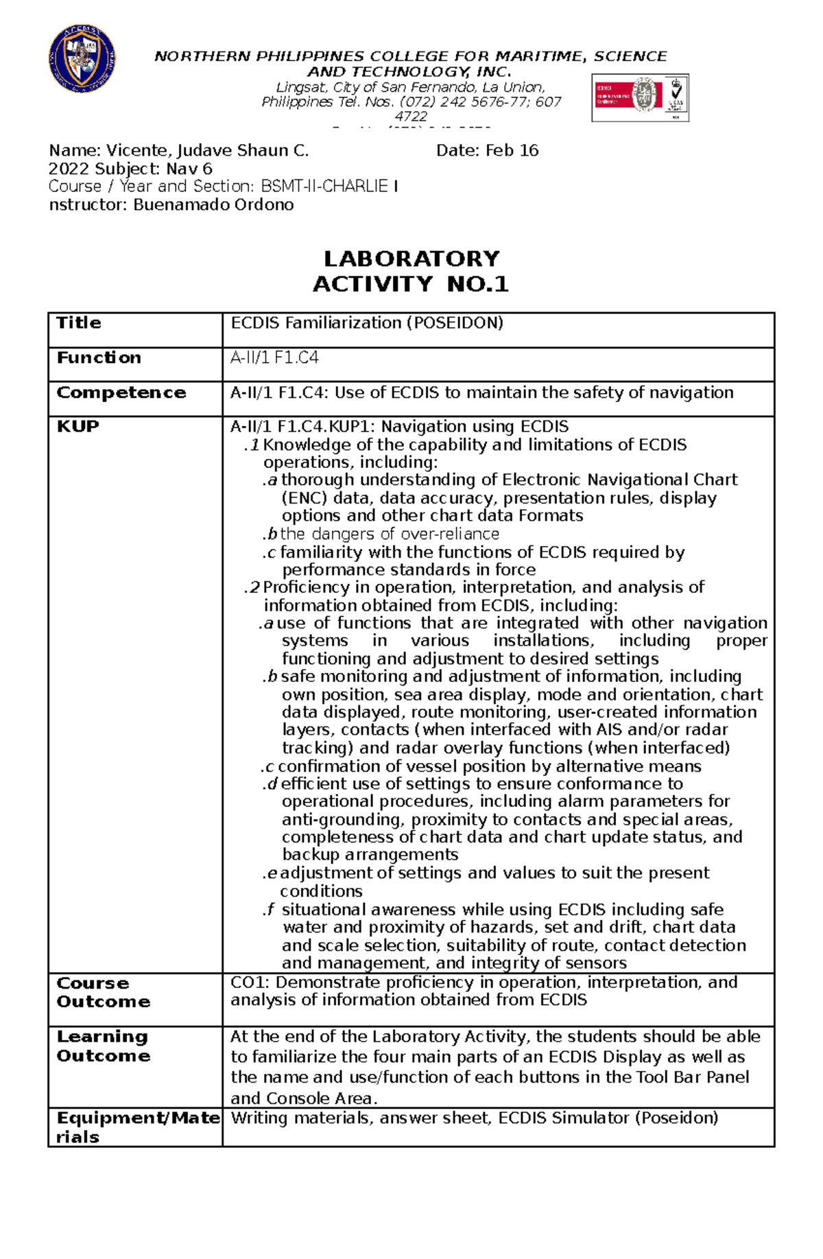 Navigation-Notes - NORTHERN PHILIPPINES COLLEGE FOR MARITIME, SCIENCE ...