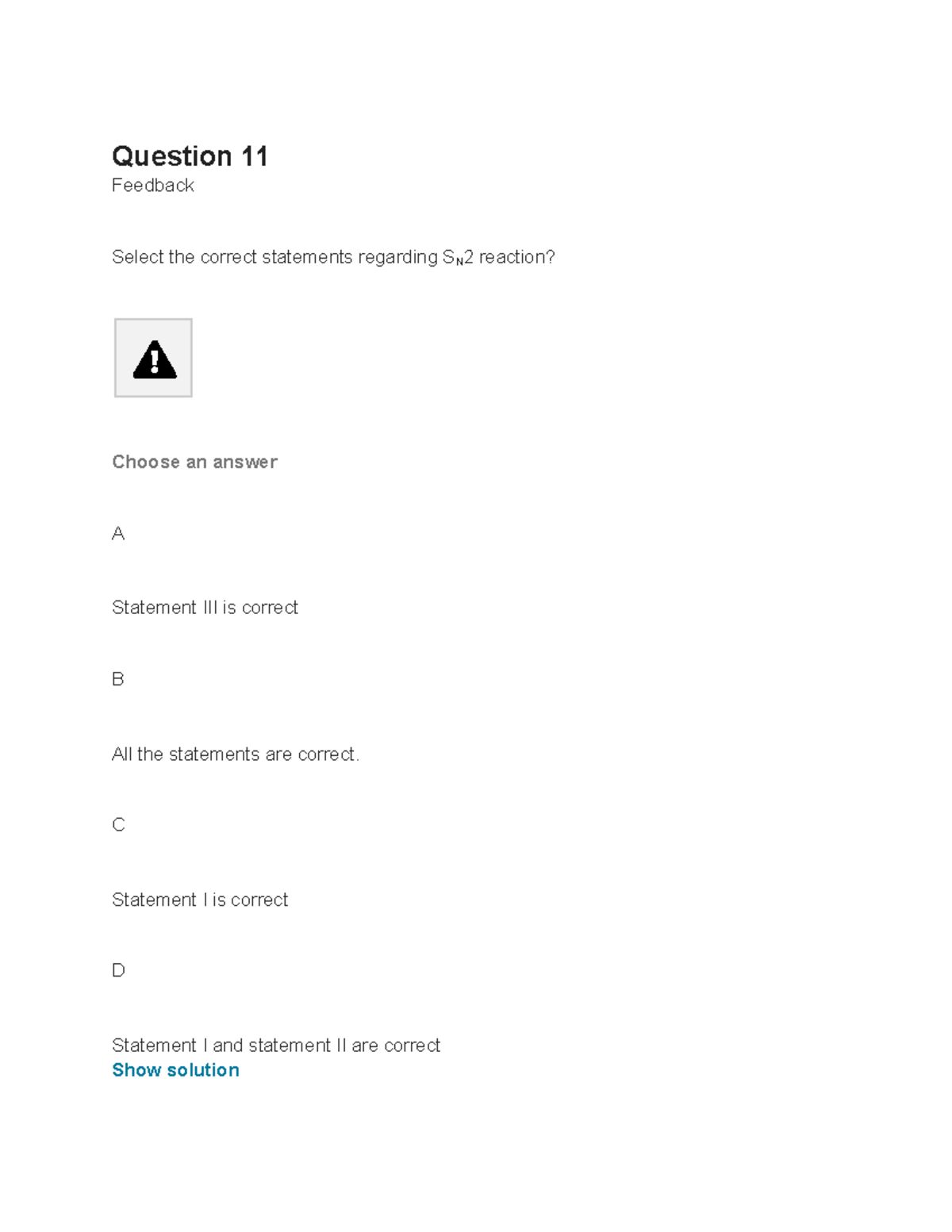 Organic chem 18 - Practice quiz test questions on important topic and ...