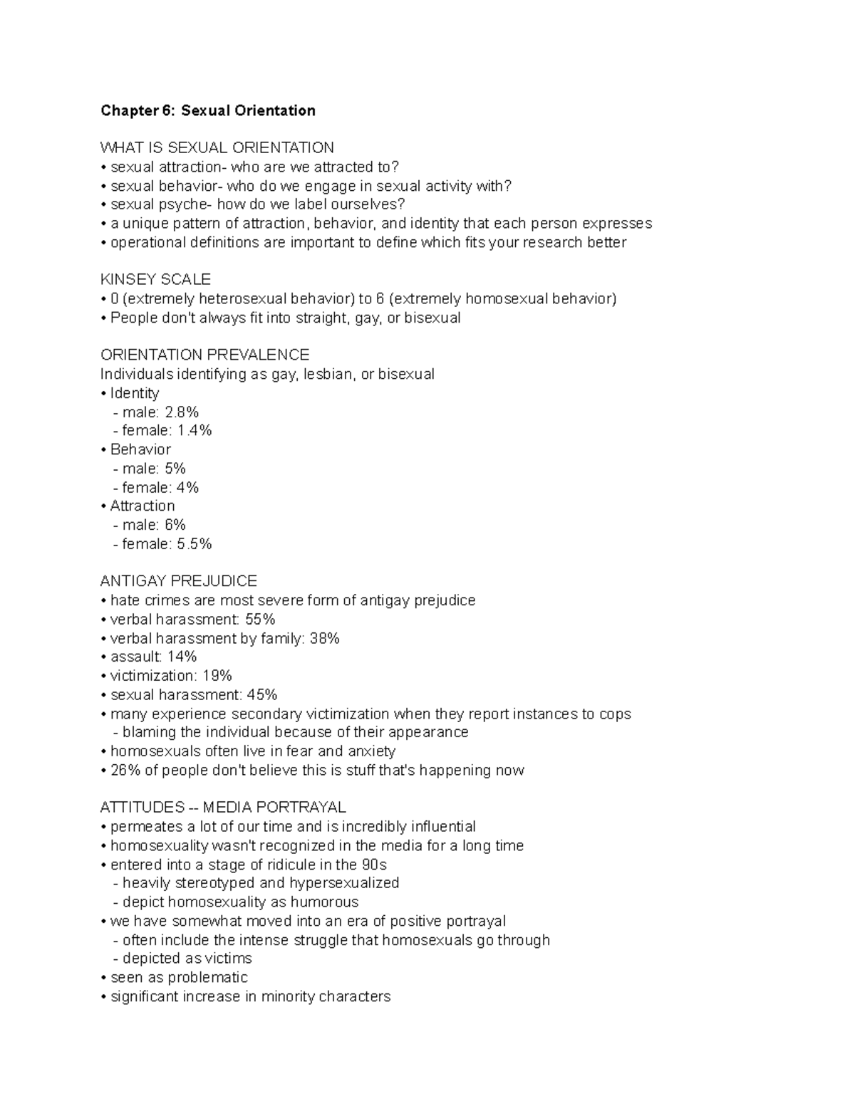 Chapter 6 Sexual Orientation - Chapter 6: Sexual Orientation WHAT IS ...