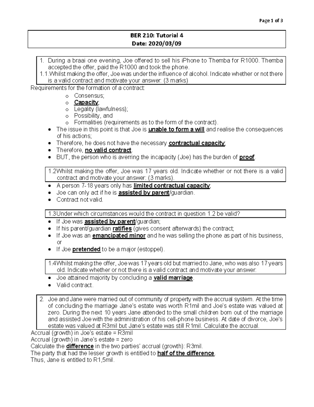 Tut 4 Memo Tut Qanda Warning Tt Undefined Function 32 Page 1 Of 3 Ber 210 Tutorial 4 Date