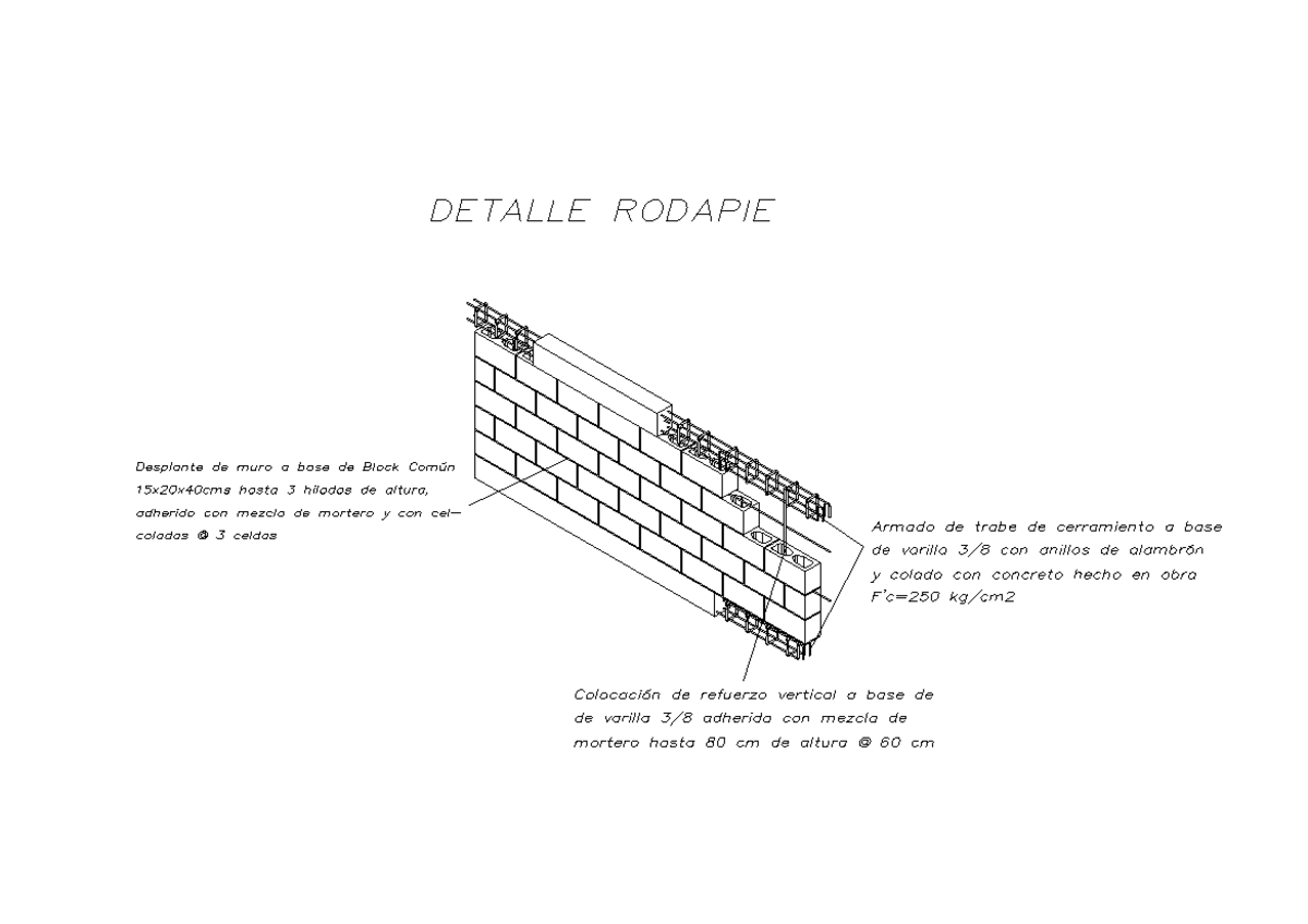 Detalle DE Rodapie - Arquitectura - Studocu