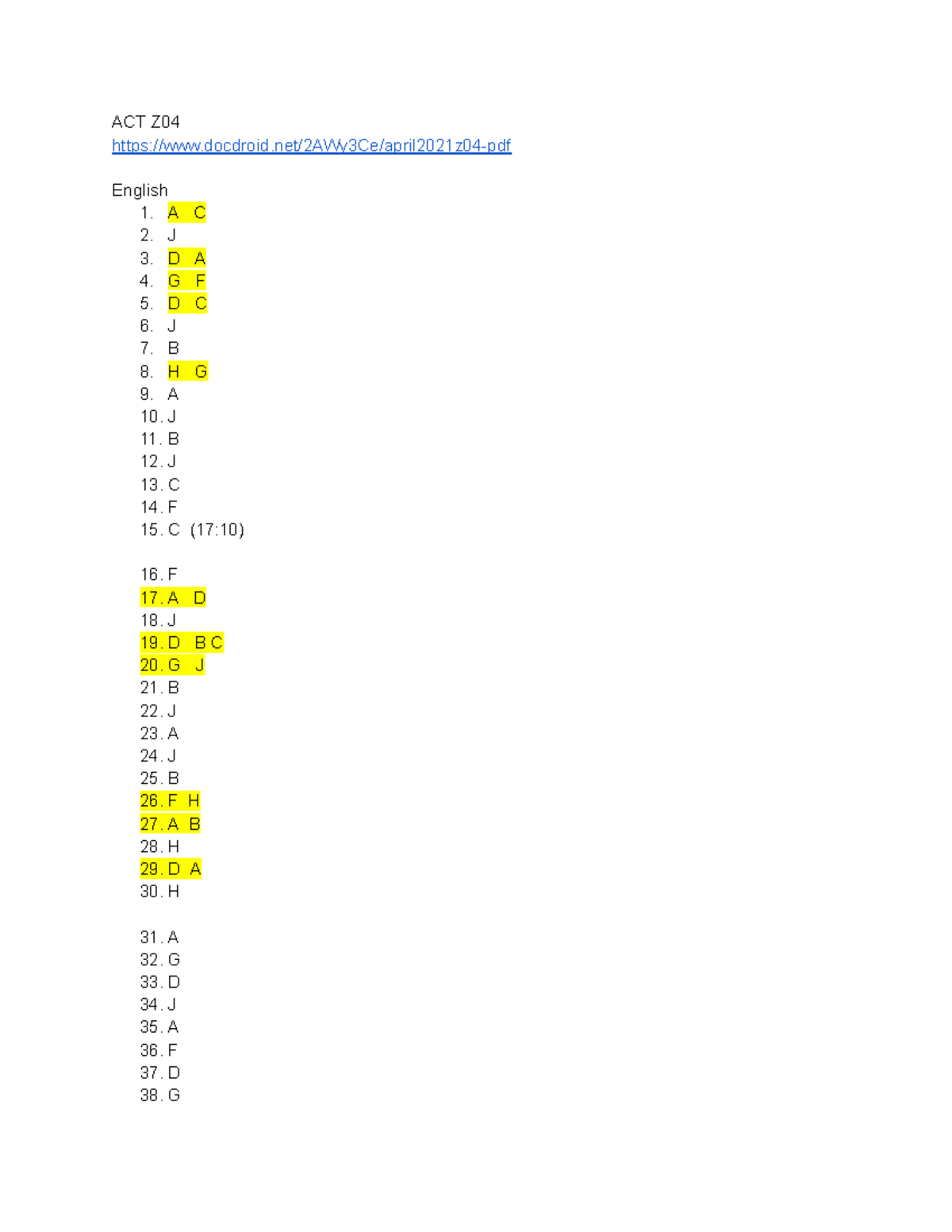 ACT SAT - I need to finish ACT assignment, and I'm behind - ACT Z docdroid/2AWy3Ce/april2021z04 ...