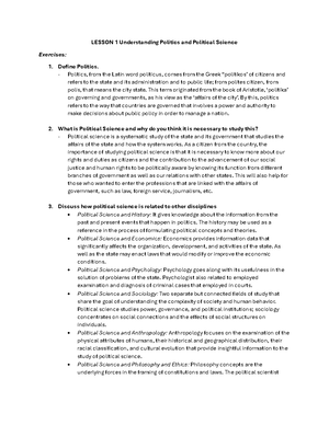 Politics Governance and Constitution Part 2 - Lesson 8: The Philippine ...