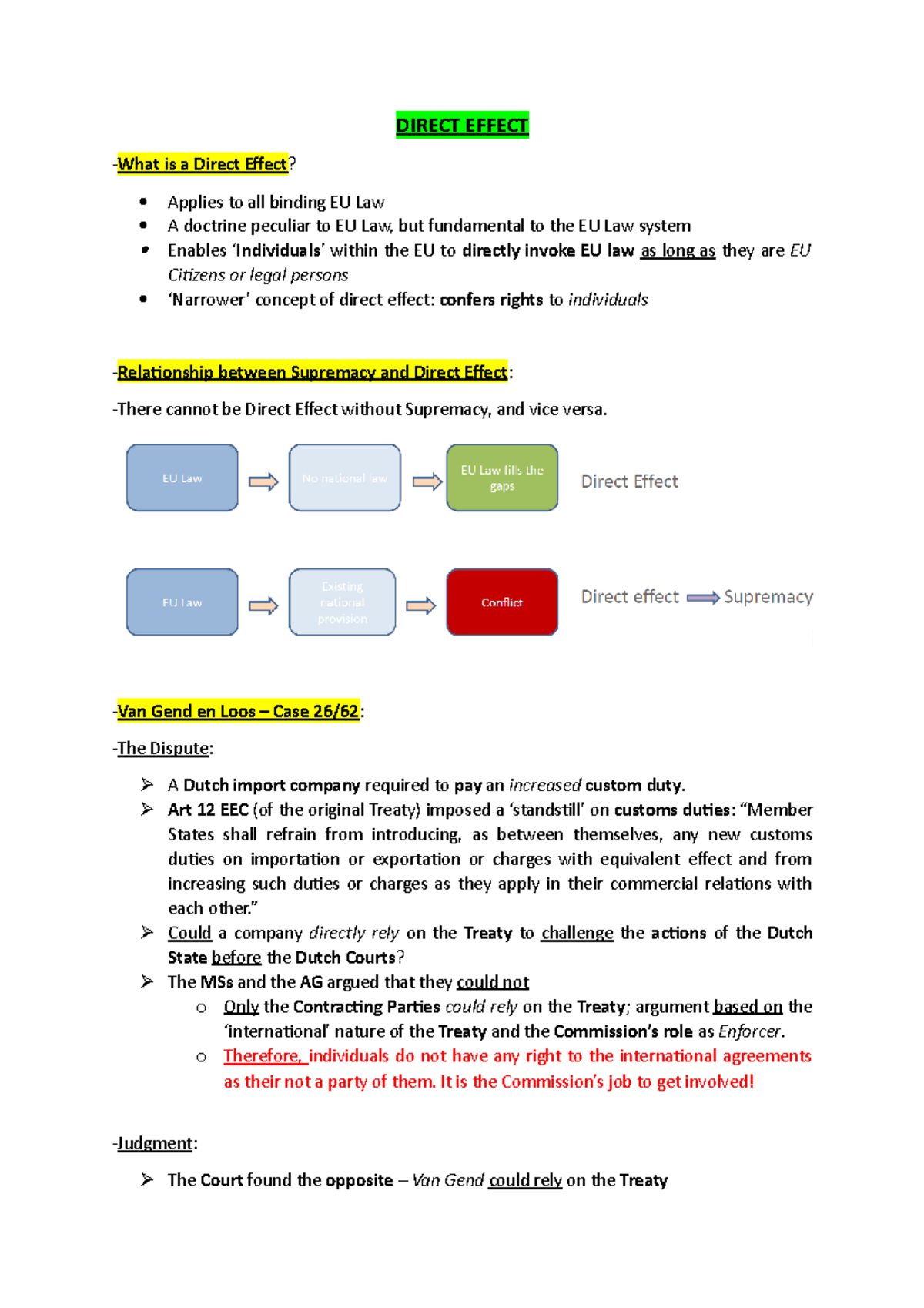 New Microsoft Word Document - DIRECT EFFECT What is a Direct Effect ...