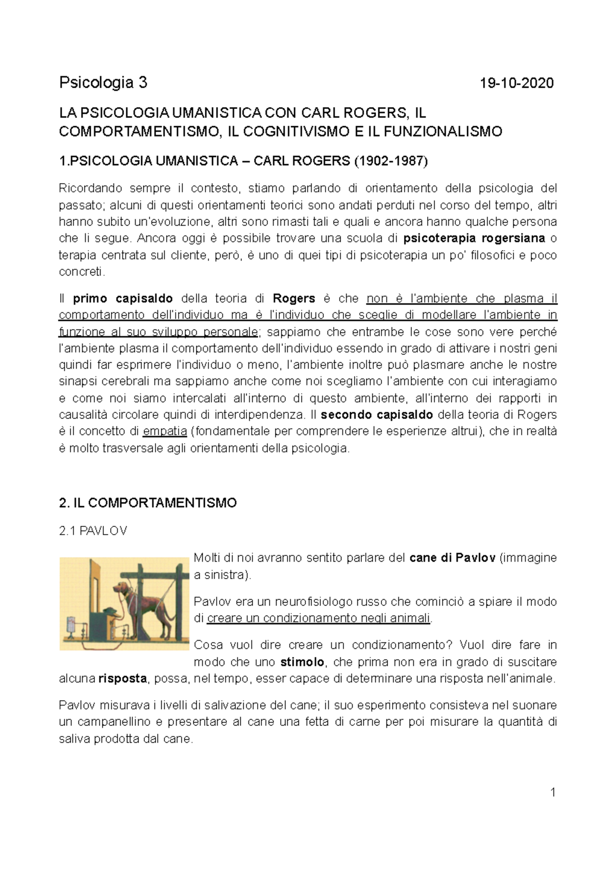 Psicologia Generale prof. Giuseppe Maniaci - Psicologia 3 19-10- LA ...