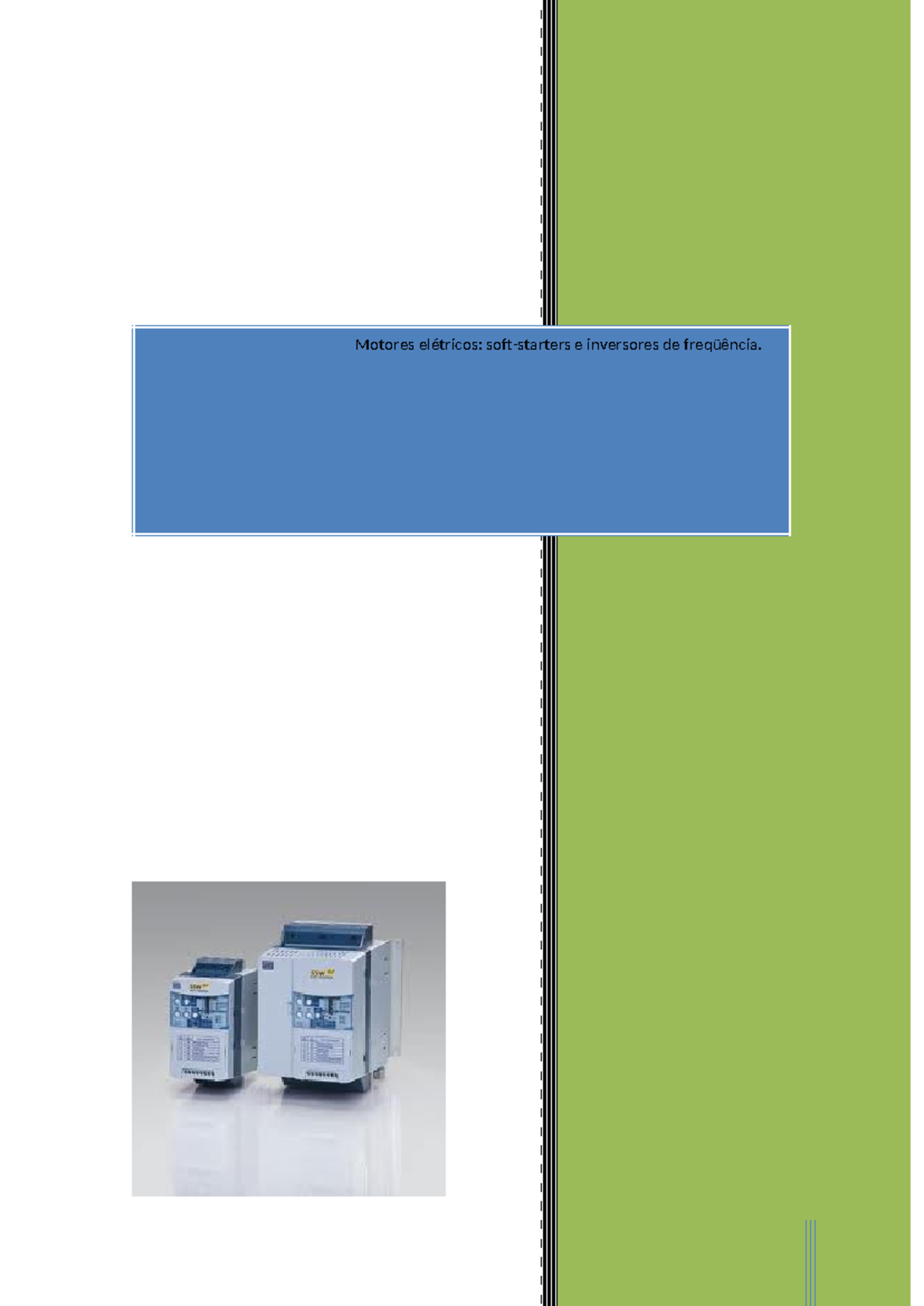Estudo Dirigido - SOFT Starters E Inversores DE Frequencia - 25 de mayo ...