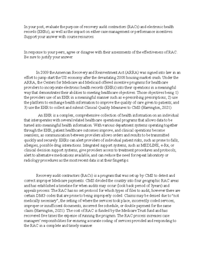 HIM 220 Module 2 Wkst - HIM 220 Module Two Worksheet You are a ...