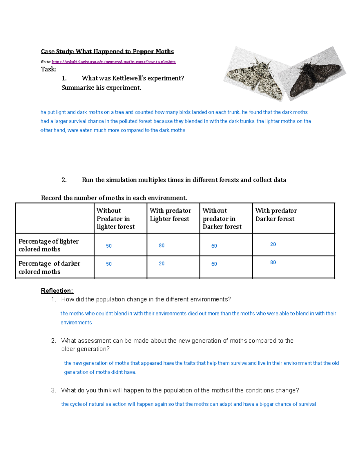 Case Study: What Happened to Pepper Moths - asu/peppered-moths-game/how ...