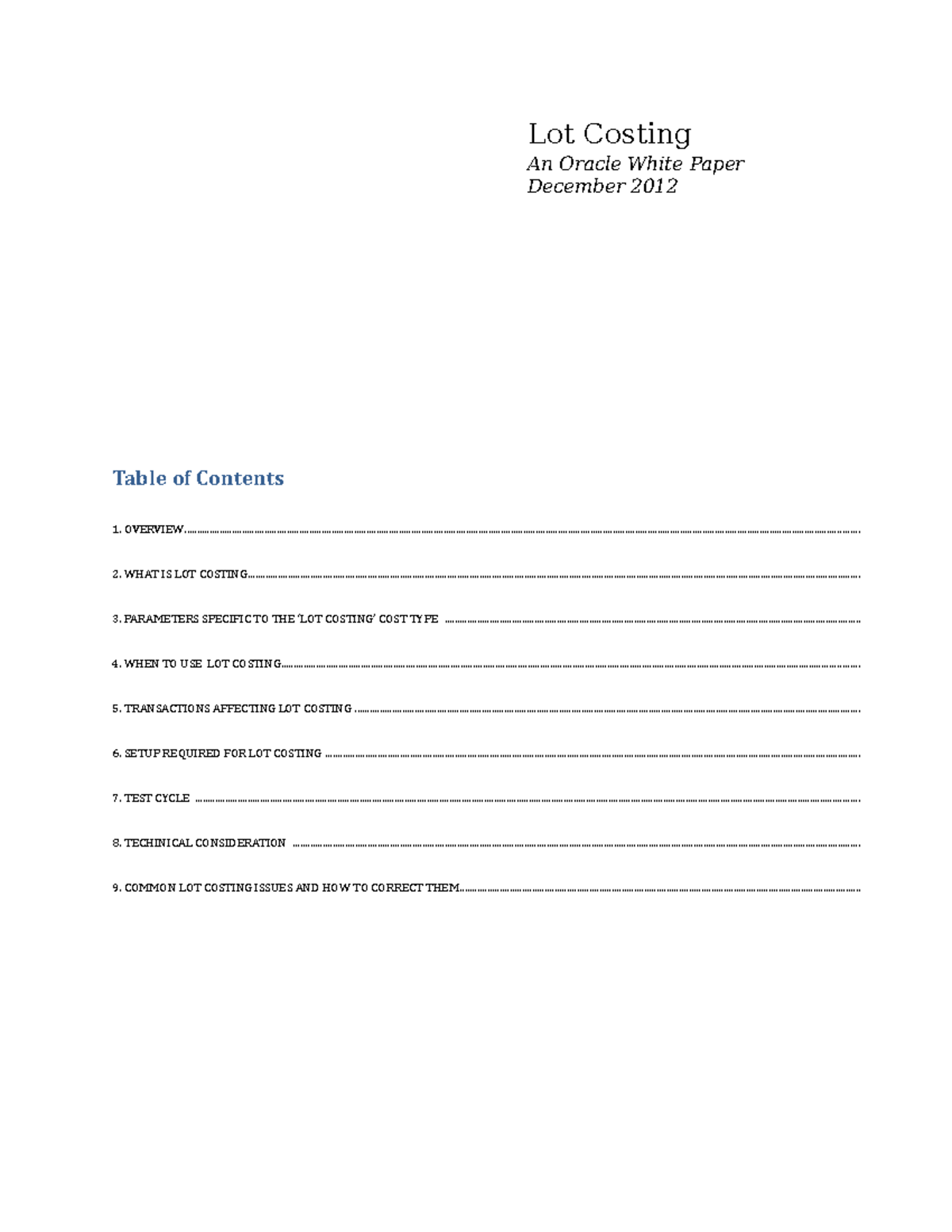 Lot Costing solutions OPM Final Assignment economic order quantity EOQ ...