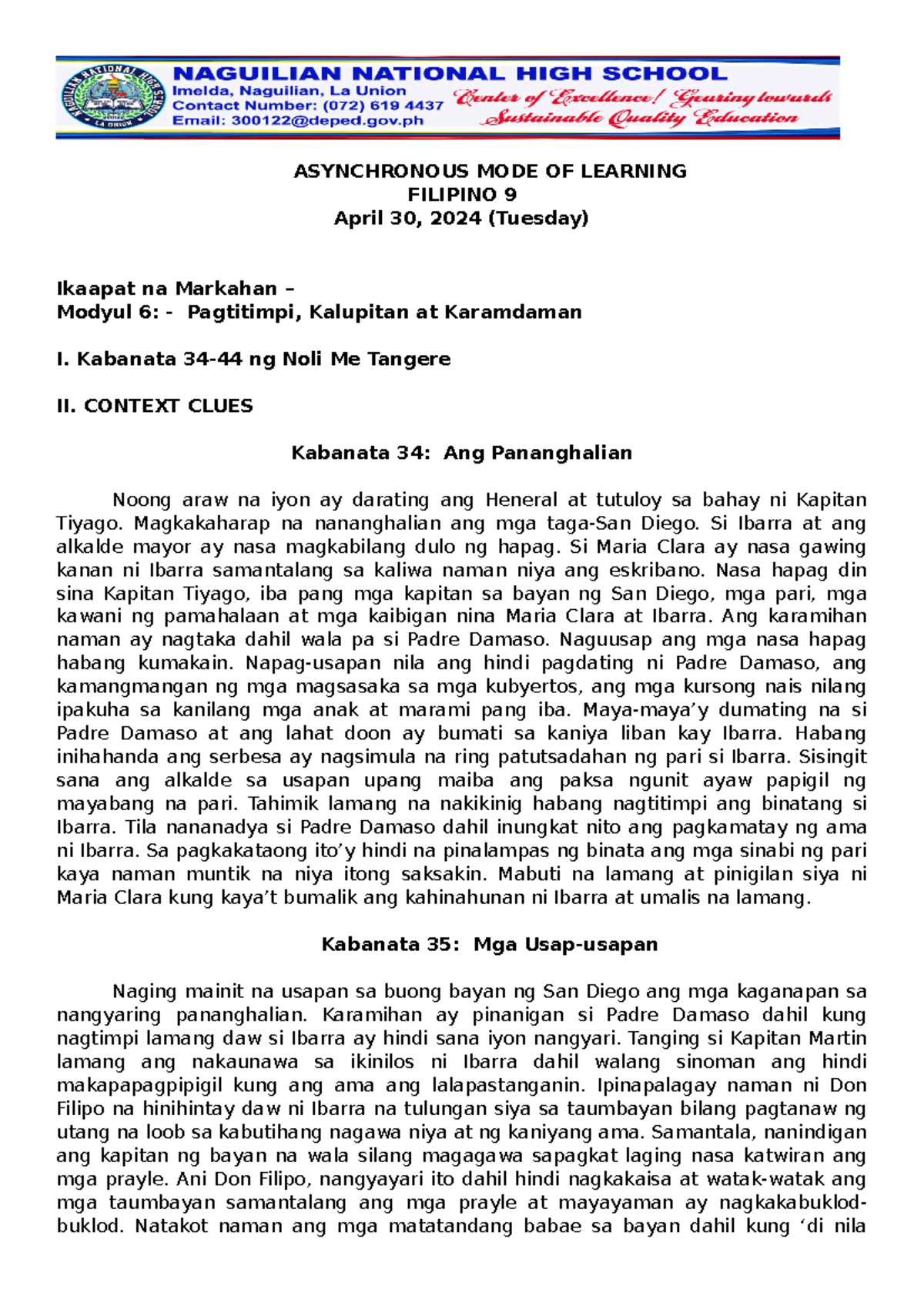 MDL-FIL-9-Module-6-April-30-2024 - ASYNCHRONOUS MODE OF LEARNING ...