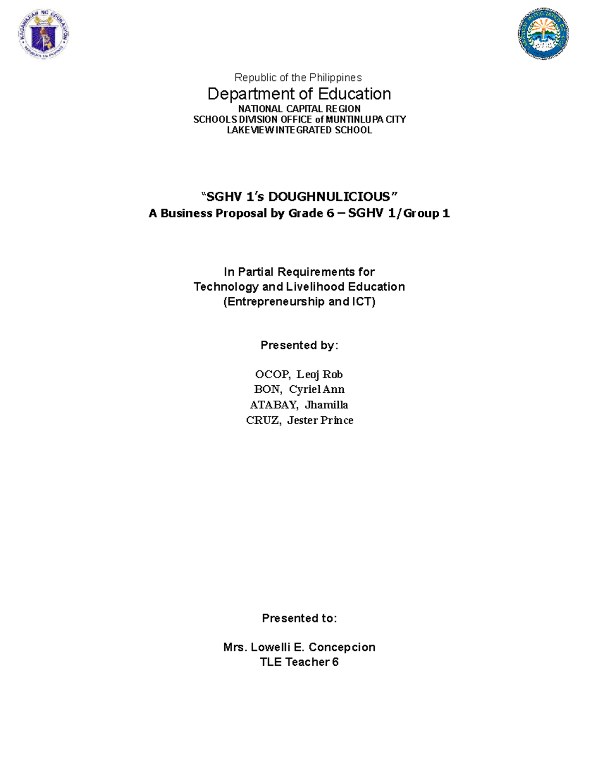 Copy of content of the business plan (sample).docx · version 1 ...