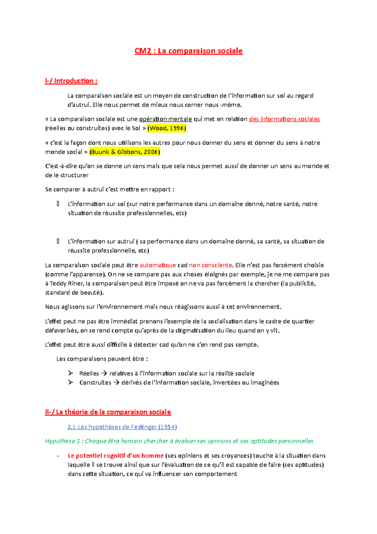 CM2 La comparaison sociale - CM2 : La comparaison sociale I ...
