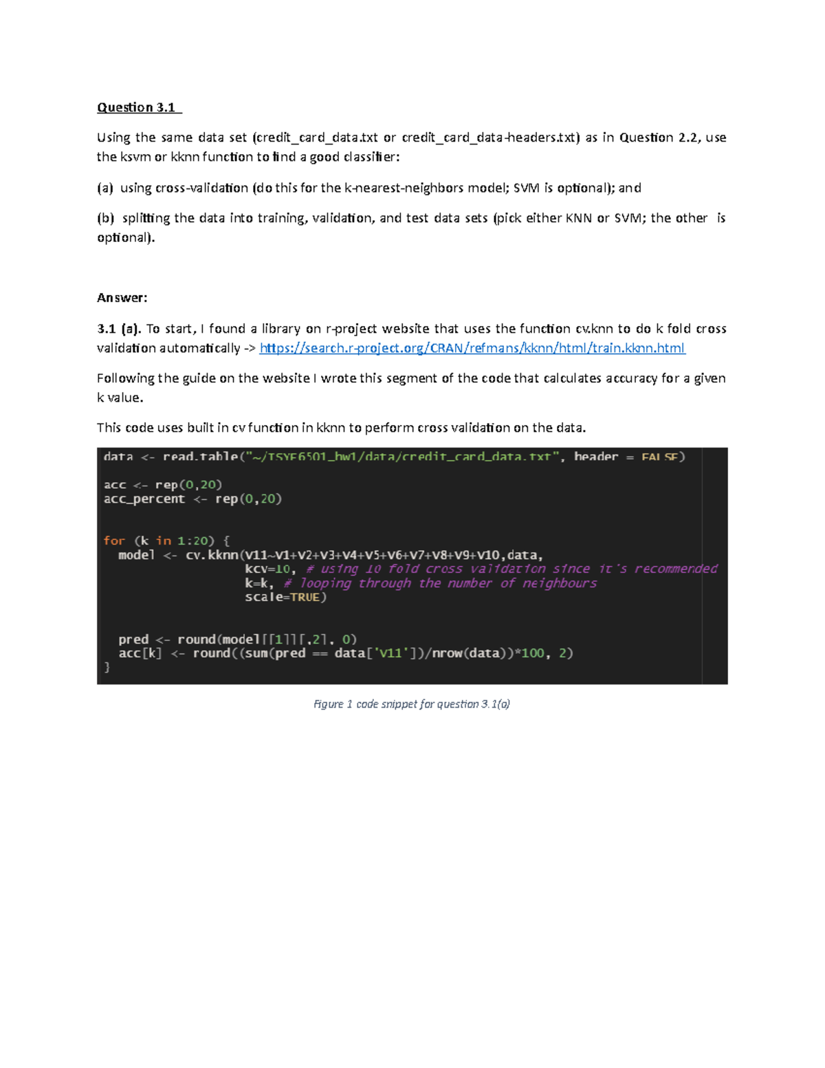 Hw2 - homework 1 - Question 3. Using the same data set (credit_card_data or - Studocu