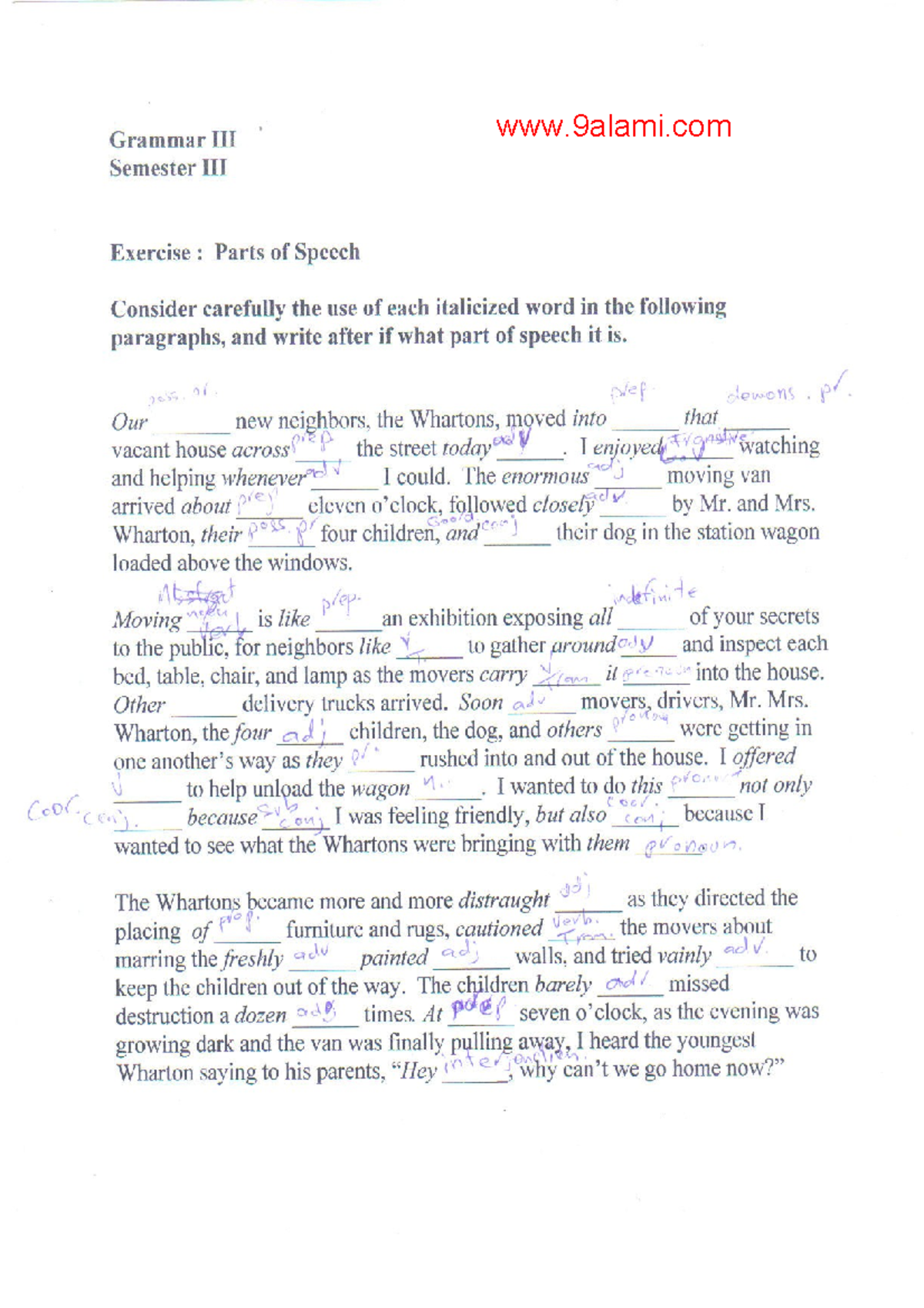 Grammar III some exervises - English Studies - Studocu