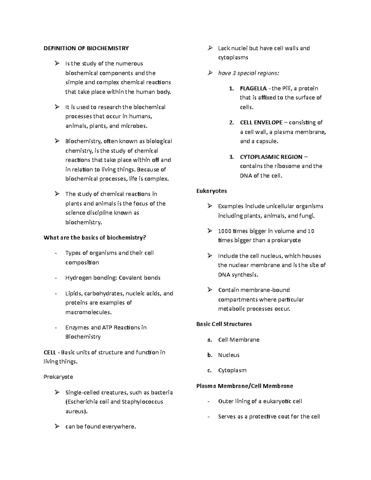 Definition OF Biochemistry - DEFINITION OF BIOCHEMISTRY Is the study of ...