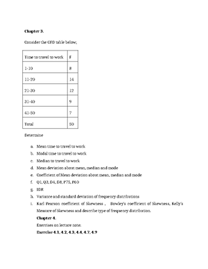 Managerial Statistics Review Questions - MANAGERIAL STATISTICS REVIEW ...
