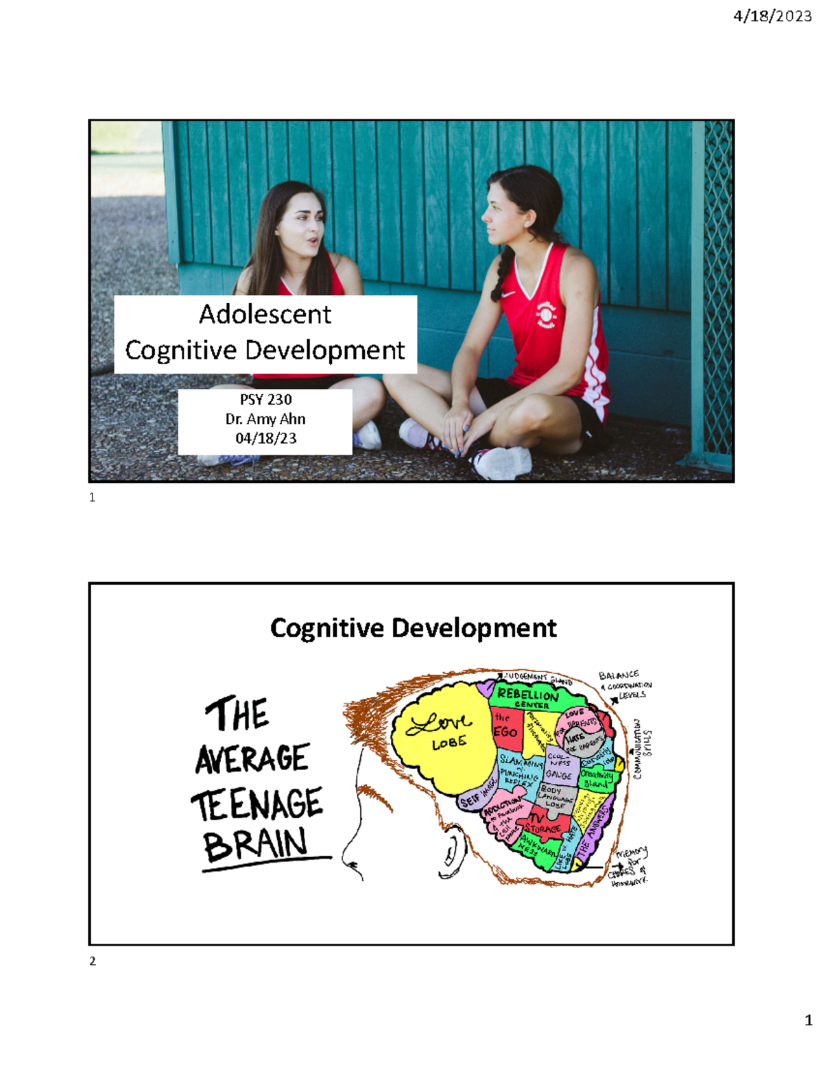 20 Adolescent Cognitive Dev 041823 copy - Adolescent Cognitive ...