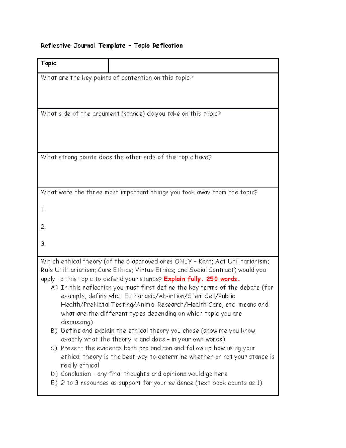 Reflective Journal Template 2020 online phil434 - Reflective Journal ...