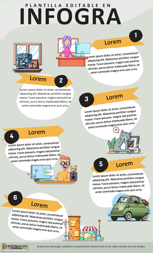 Plantilla DE Infografia EN WORD 33 - INFOGRAFIA Lorem ipsum dolor sit ...