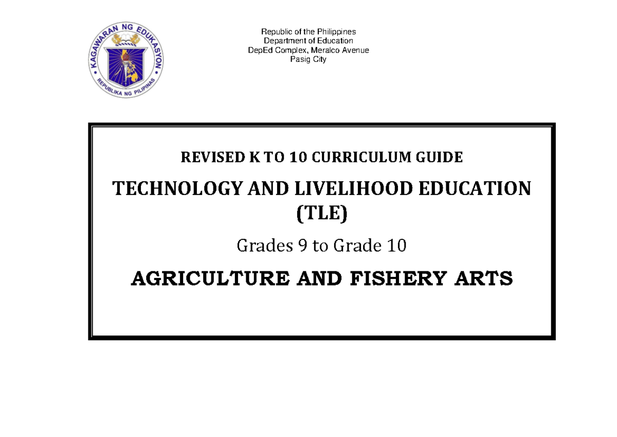 TLE AFA 9 10 - CSC - Republic of the Philippines Department of ...