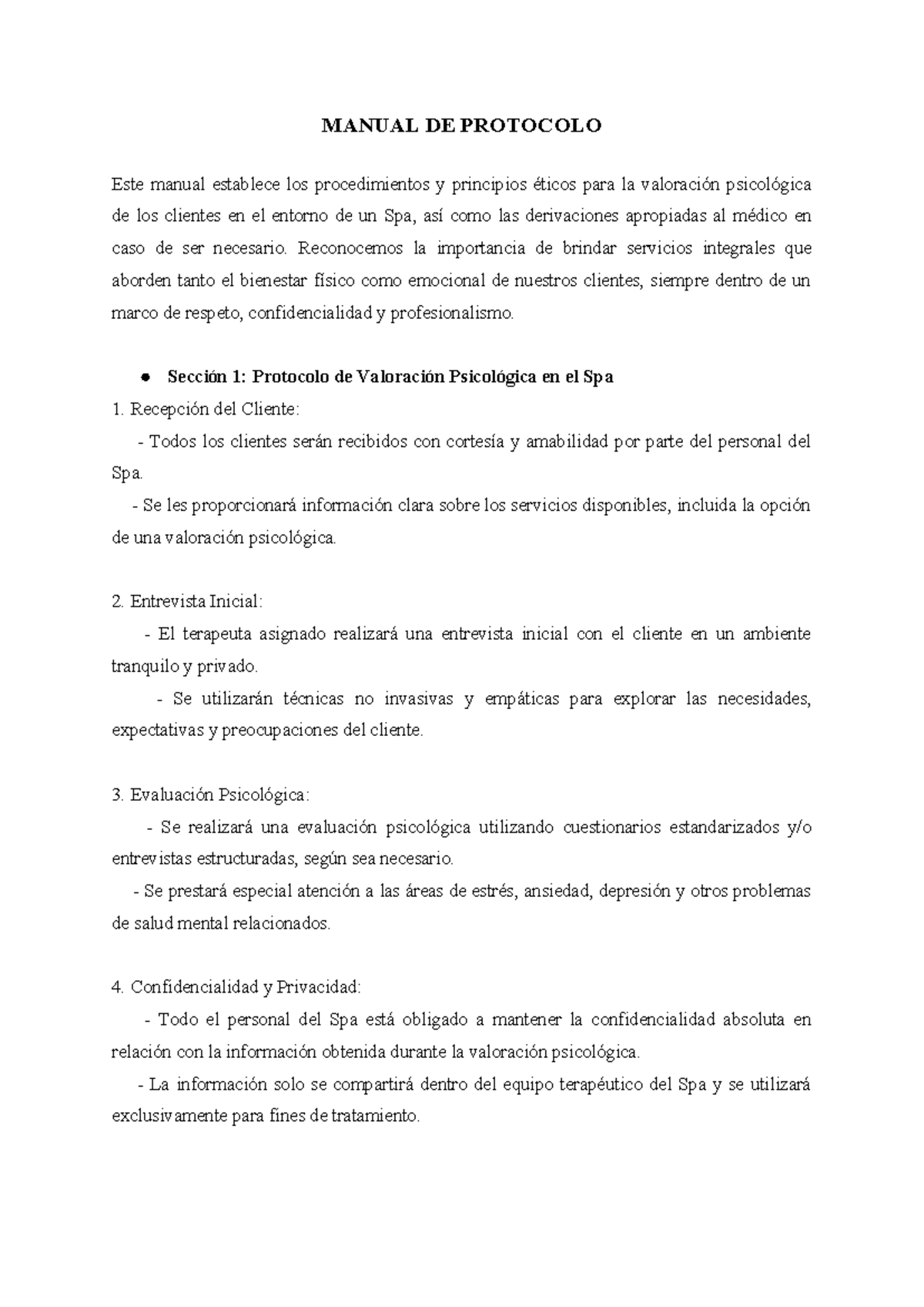 Manual DE Protocolo - MANUAL DE PROTOCOLO Este manual establece los procedimientos y principios ...