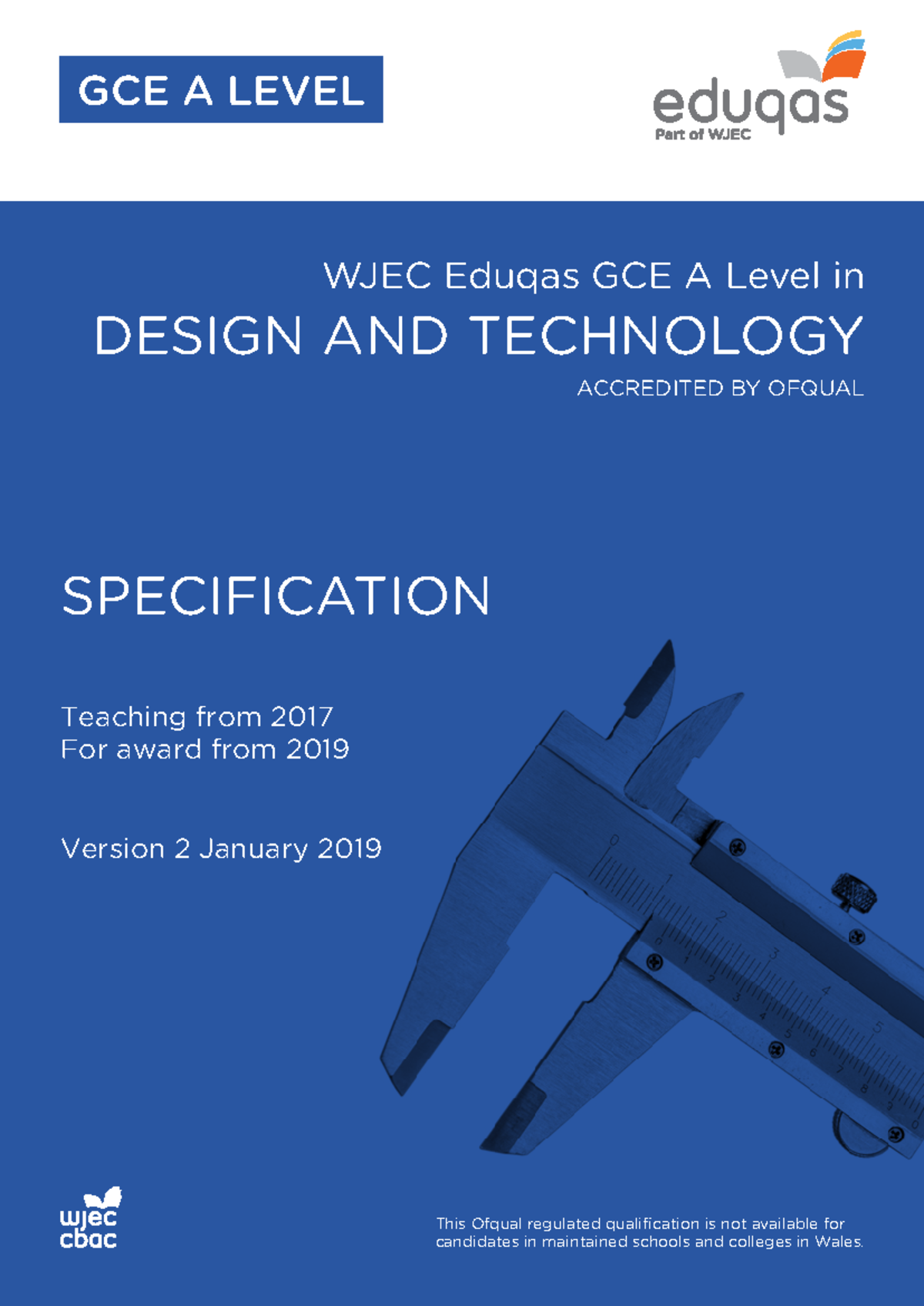 A-level-design-and-technology-specification - WJEC Eduqas GCE A Level ...