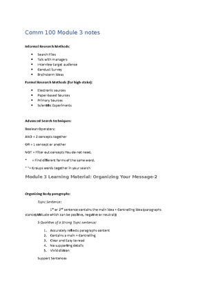 Comm 100 Chapter 8 - ch.8 - Comm 100 Chapter 8 Producing quality goods ...