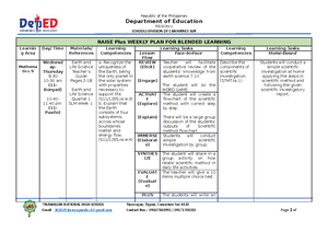 EALS W1 - Weekly lesson plan - Republic of the Philippines Department ...