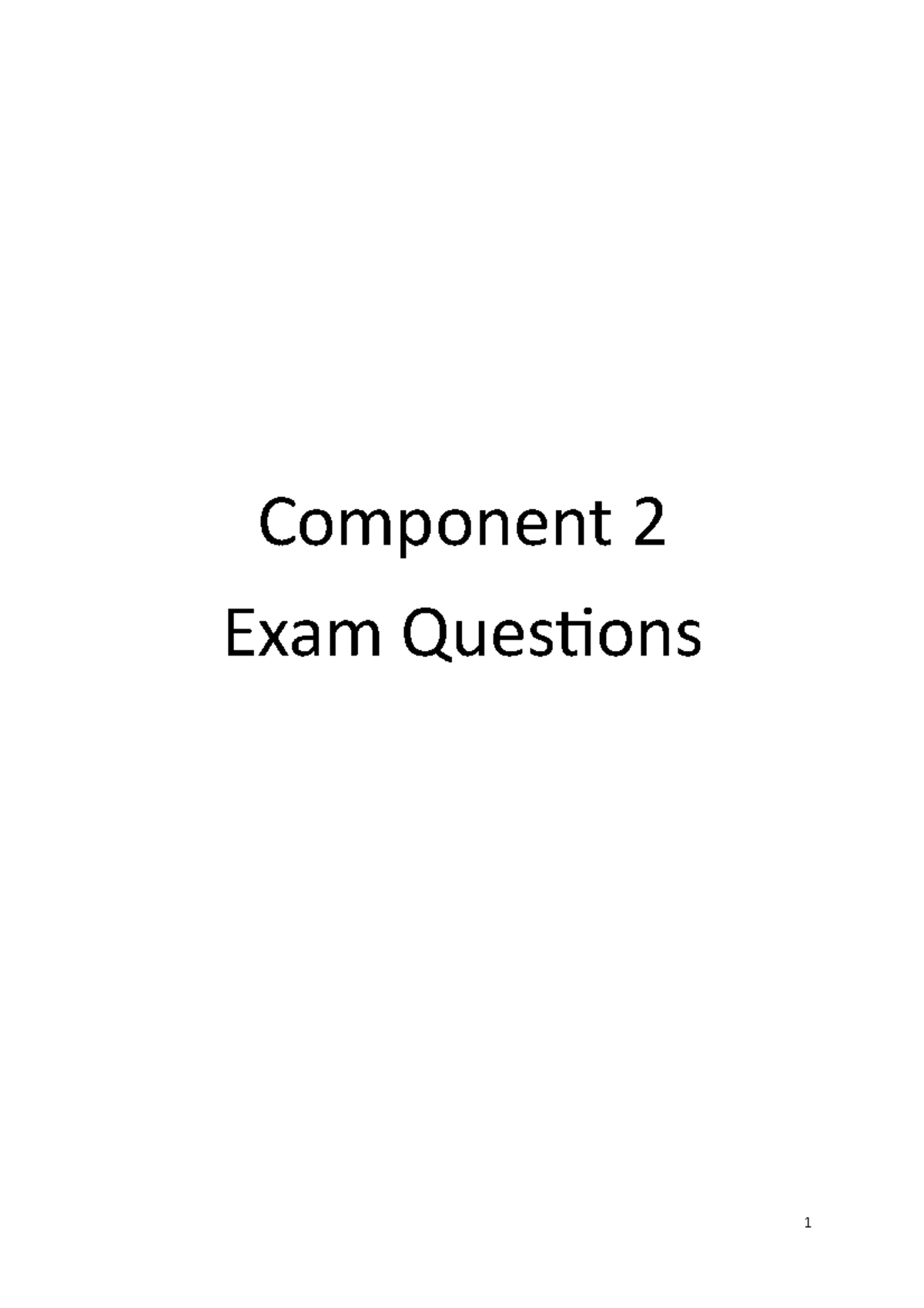 Component 2 Past Paper Questions on family - Component 2 Exam Questions ...