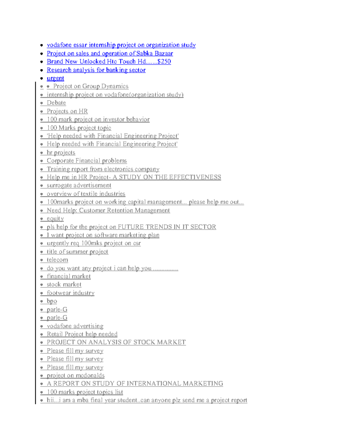 38036196 Final Project Topics - - Studocu