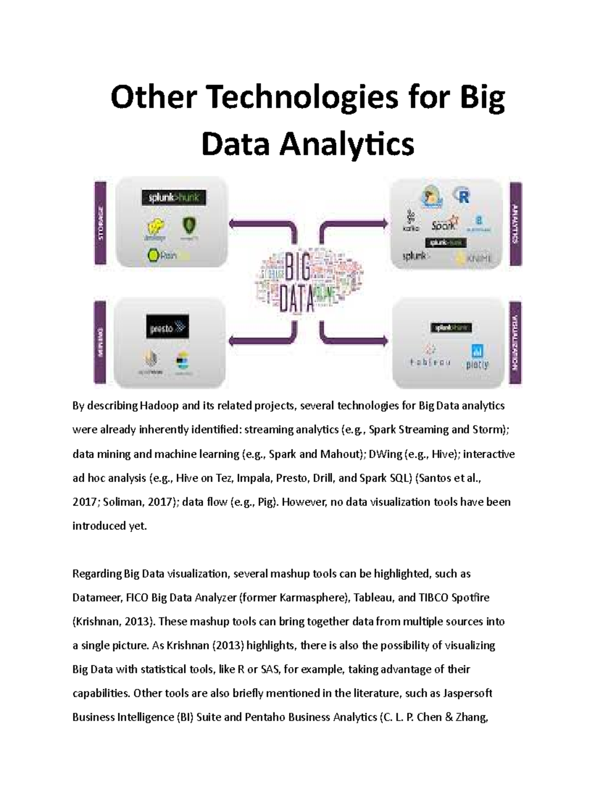 Other Technologies for Big Data Analytics - Other Technologies for Big ...