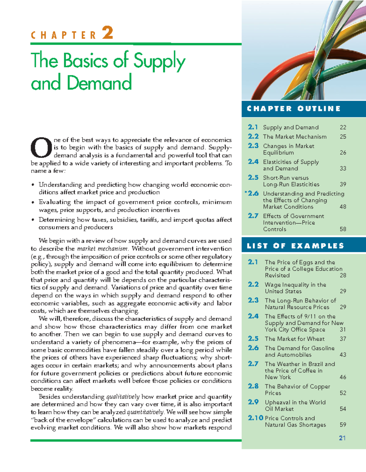 Chapter 2 Basics of Supply Demands (8th Edition) (The Pearson Series in ...