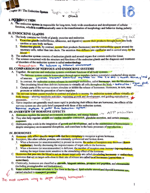 A&P2 Exam 2 Review - BIOL 2402 - Exam 2 Review Chapter 19: Introduction ...