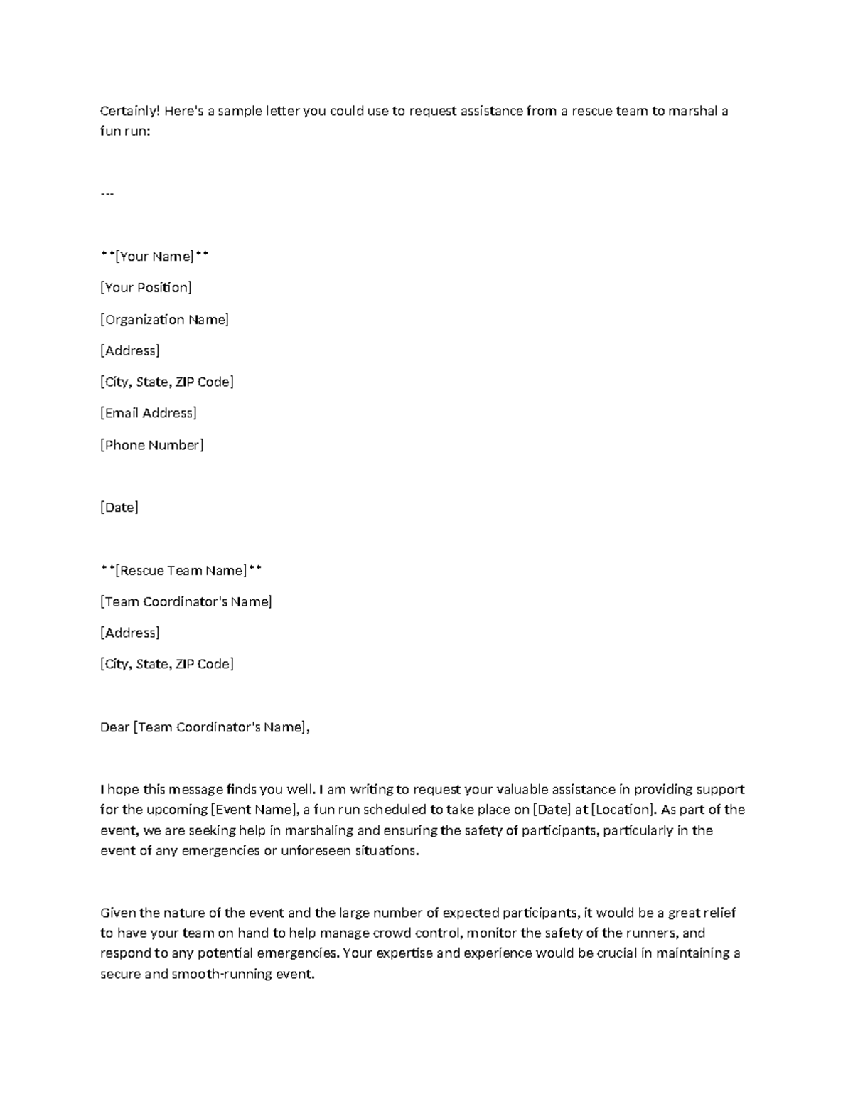 Certainly - n/a - Certainly! Here's a sample letter you could use to ...