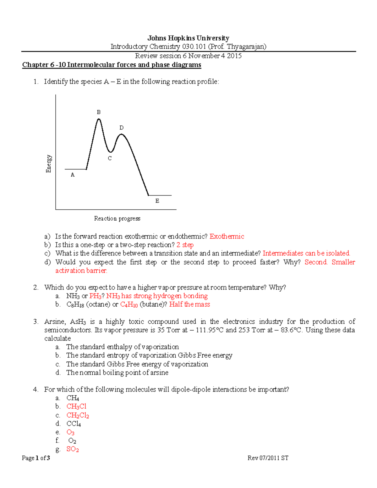 Review session 6 problem set Answer key - Johns Hopkins University ...