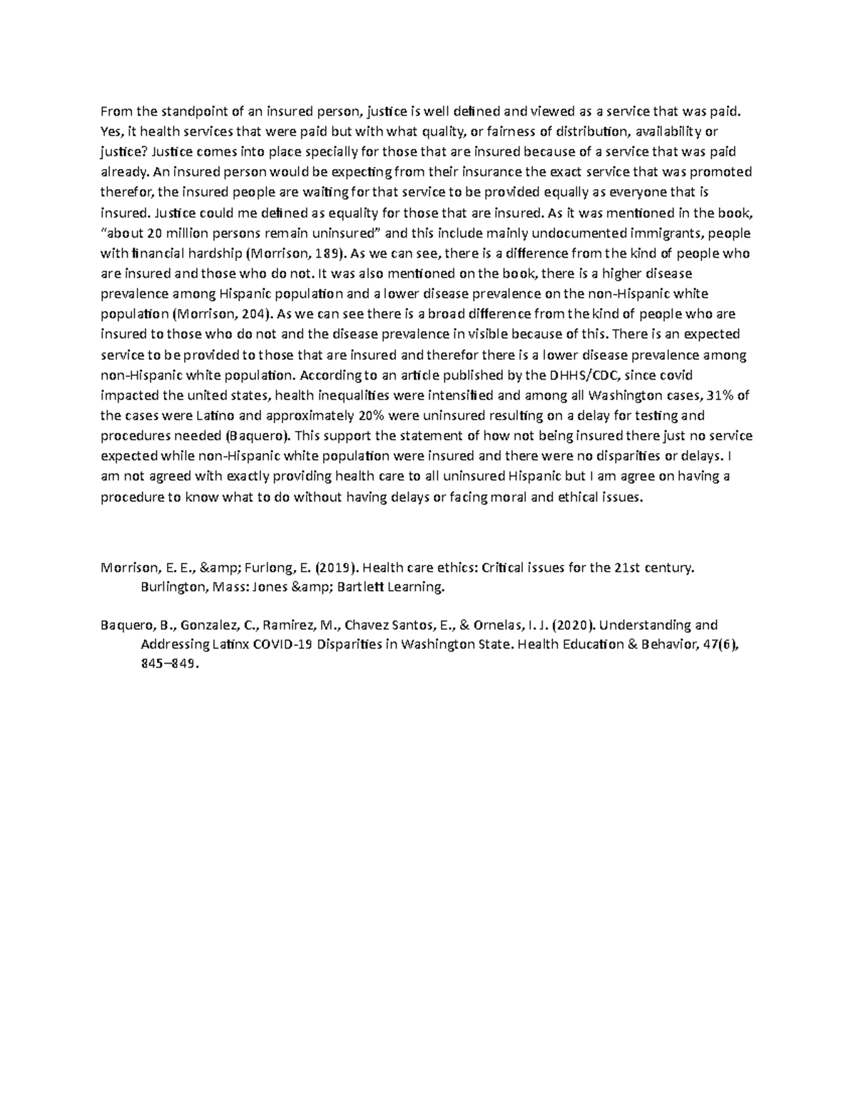 Insurance discussion - From the standpoint of an insured person ...