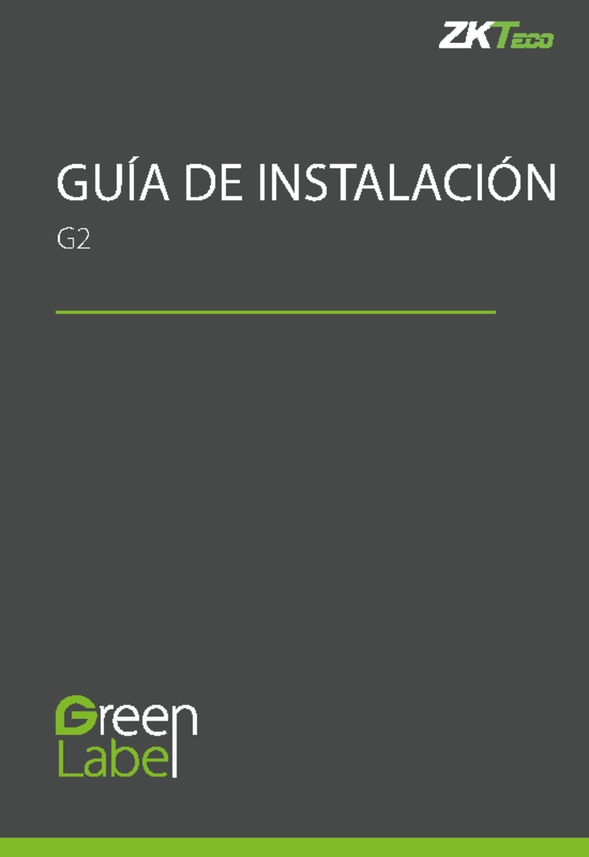 G2 Guia de Instalacion - guia de implementacion - GUÍA DE INSTALACIÓN G Guía de Instalación ...