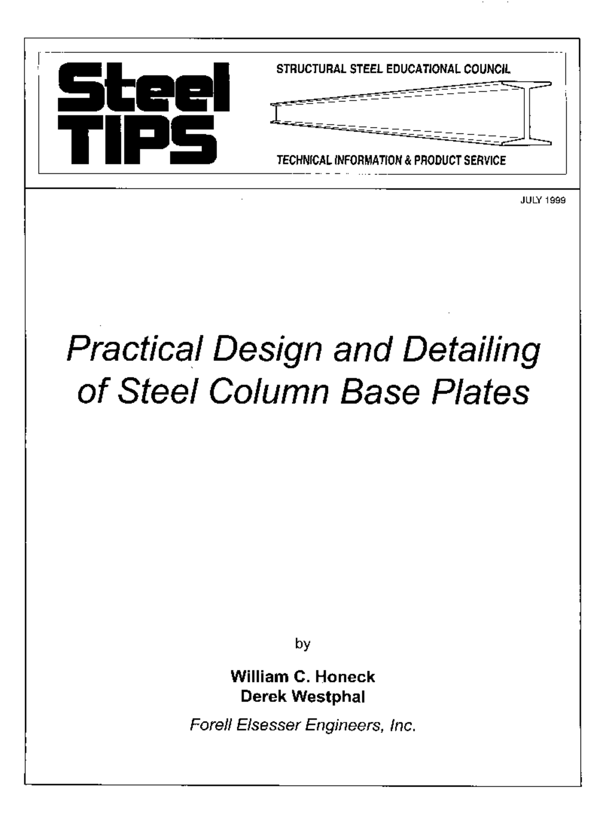 Practical Design and Detailing of Steel ...