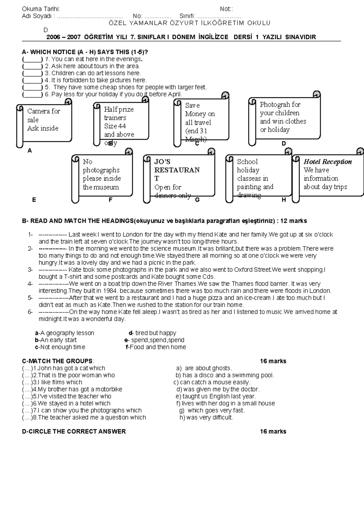 Eslprintables 2008 1128175933972910051 - Camera for sale Ask inside ...