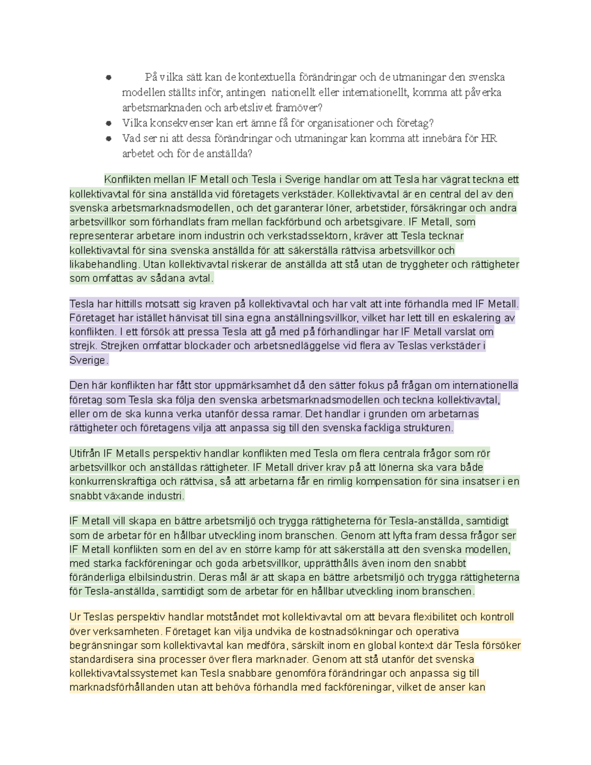 Grupparbete IF Metall - På vilka sätt kan de kontextuella förändringar och de utmaningar den ...