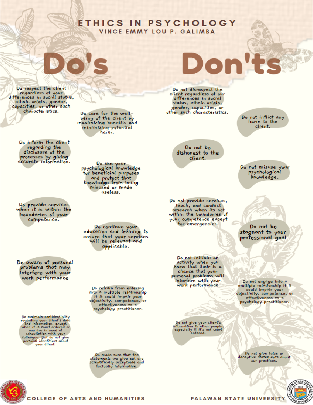 Ethics in Psychology - sdf - Visual Arts - Studocu