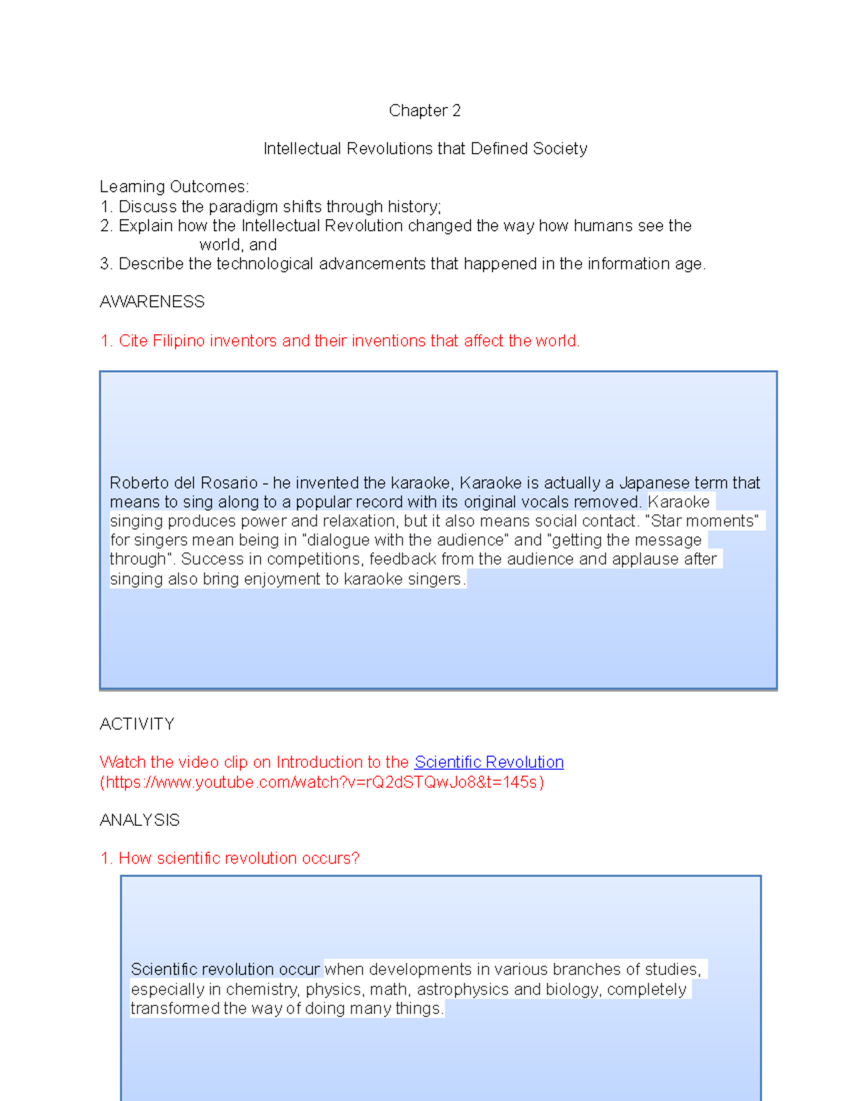 Maneja-Chapter-2 - dadas - Chapter 2 Intellectual Revolutions that Defined Society Learning ...