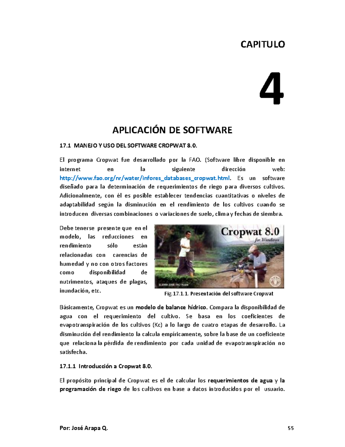 4 Aplicacion de Software Cropwat 8 - CAPITULO 4 APLICACIÓN DE SOFTWARE ...