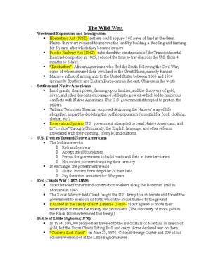 The Gilded Age - This are class lecture notes from the teachers ...