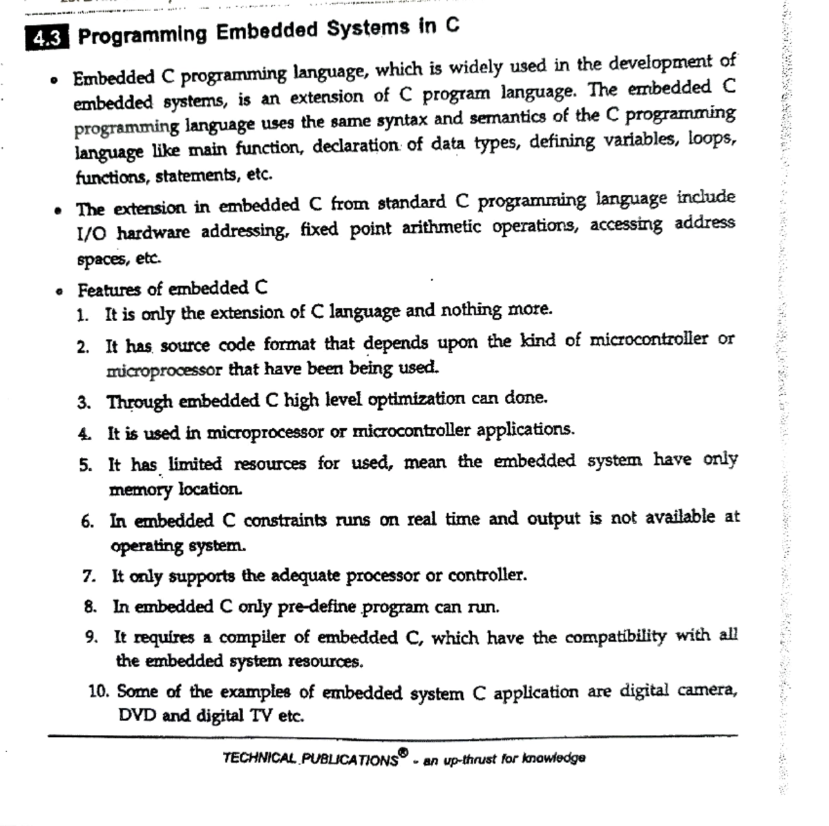 UNIT-2 ES(Part 2) - wqfrwefj - 4 Programming Embedded Systems in C ####### " Embedded C - Studocu