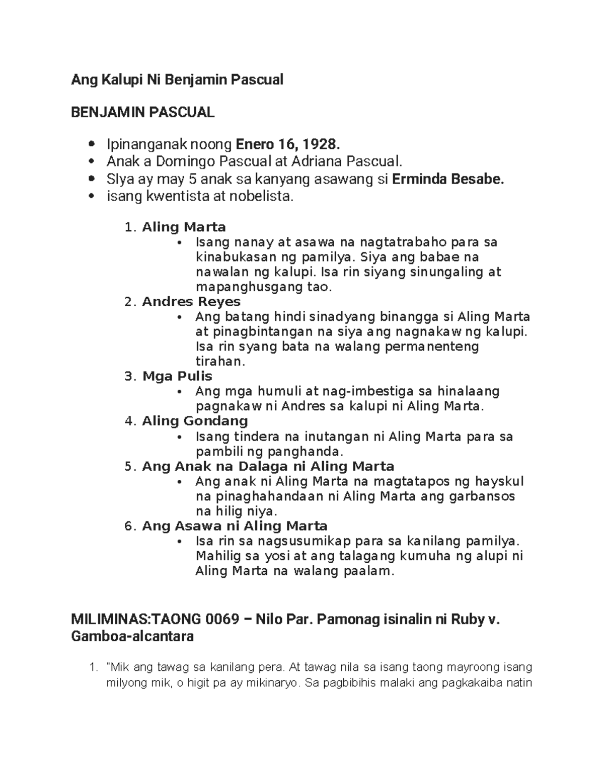 Ang Kalupi Ni Benjamin Pascual - Ang Kalupi Ni Benjamin Pascual ...