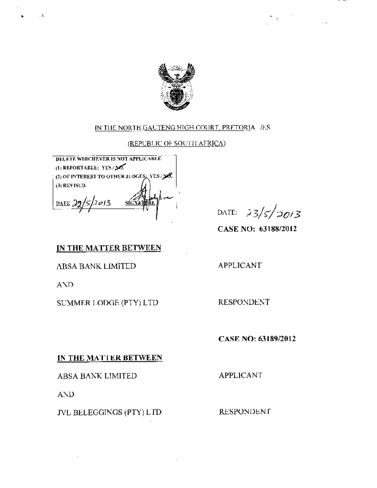 544 - Court Case - CSL2601 - Studocu