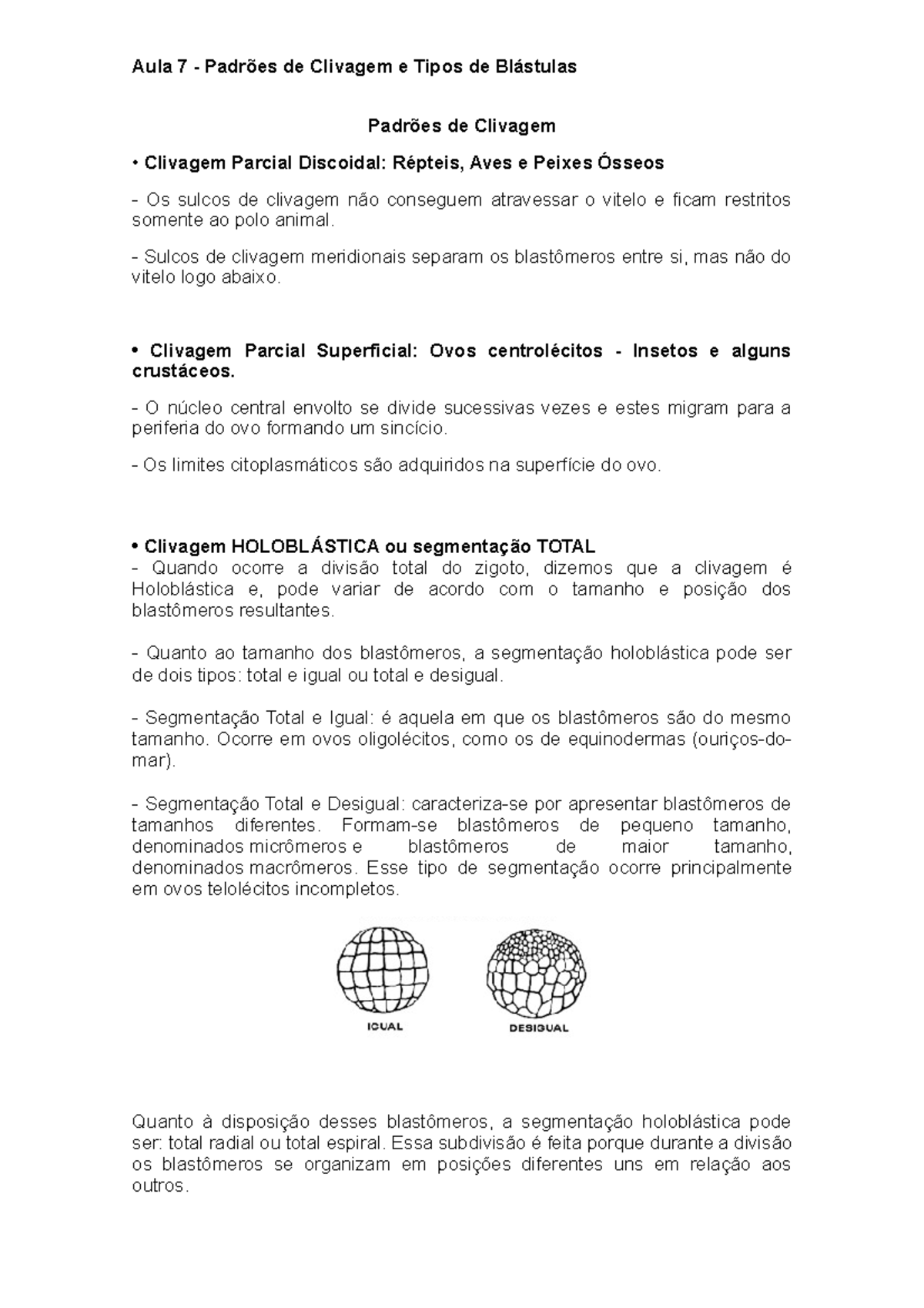 Aula 7 certa - resumo de uma aula de padroes de clivagem - Aula 7 ...