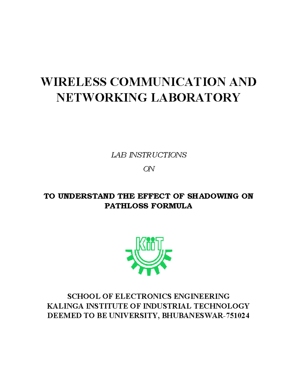 WCN Lab Experiment 8 - WIRELESS COMMUNICATION AND NETWORKING LABORATORY ...