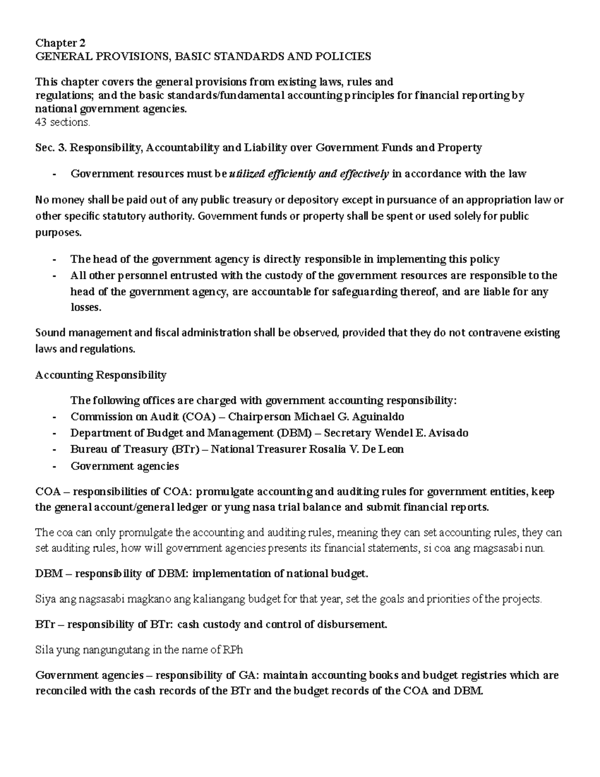 Chapter 2 GAM vol1 - Chapter 2 GENERAL PROVISIONS, BASIC STANDARDS AND ...